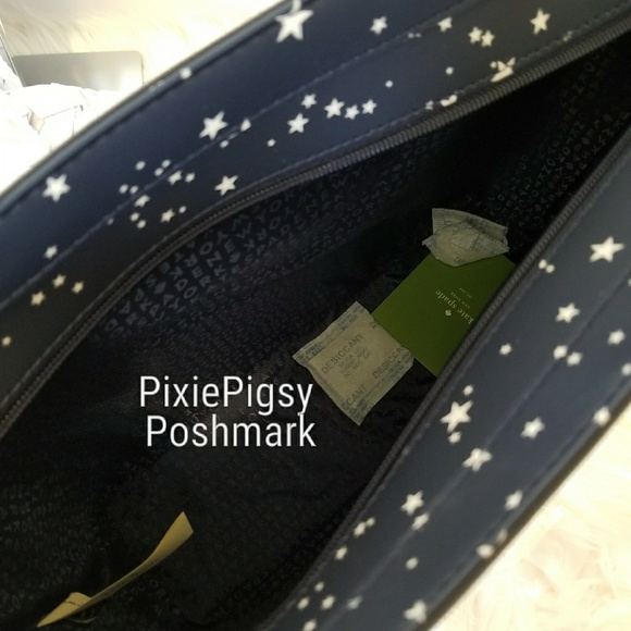 kate spade | Bags | Kate Spade Stars Tote Bag Purse With Star Key Fob ...